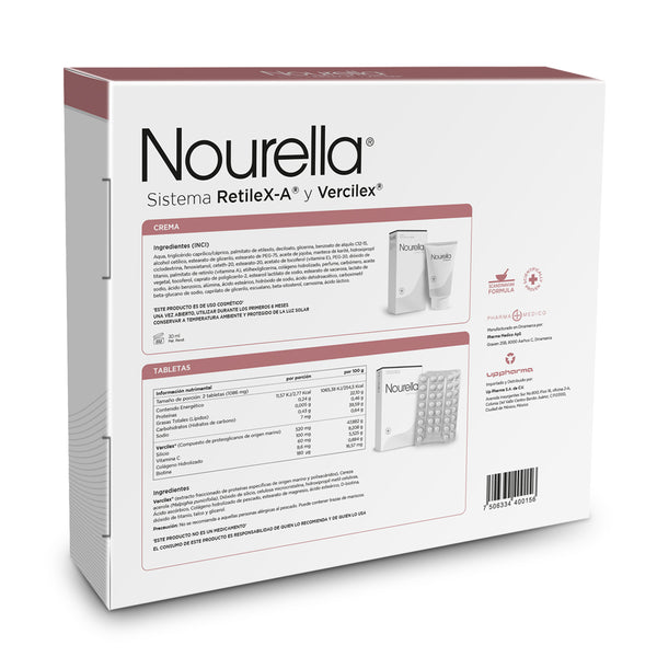 Nourella ® Kit Antiedad con Crema de 30ml y una Caja con 60 Tabletas ...