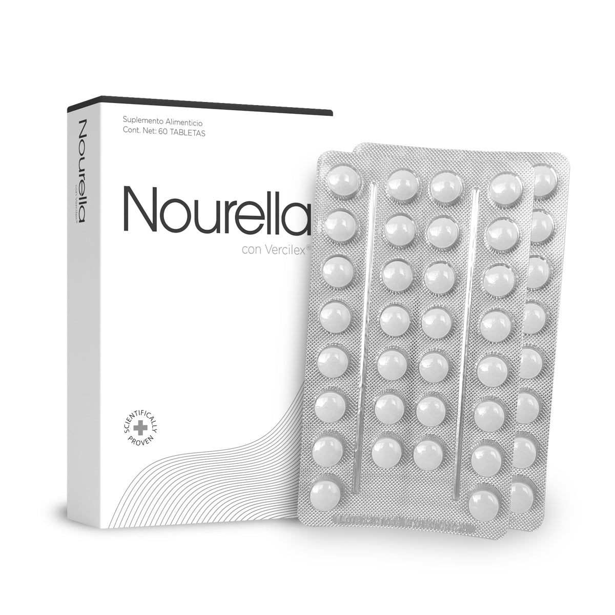 Nourella ® Kit Antiedad con Crema de 30ml y una Caja con 60 Tabletas ...
